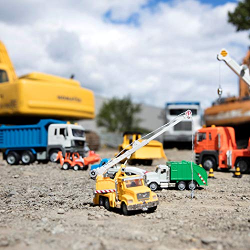 DRIVEN by Battat β Micro Crane Truck β Toy Crane Truck with Lights, Sounds and Movable Parts for Kids Age 3+ , Yellow