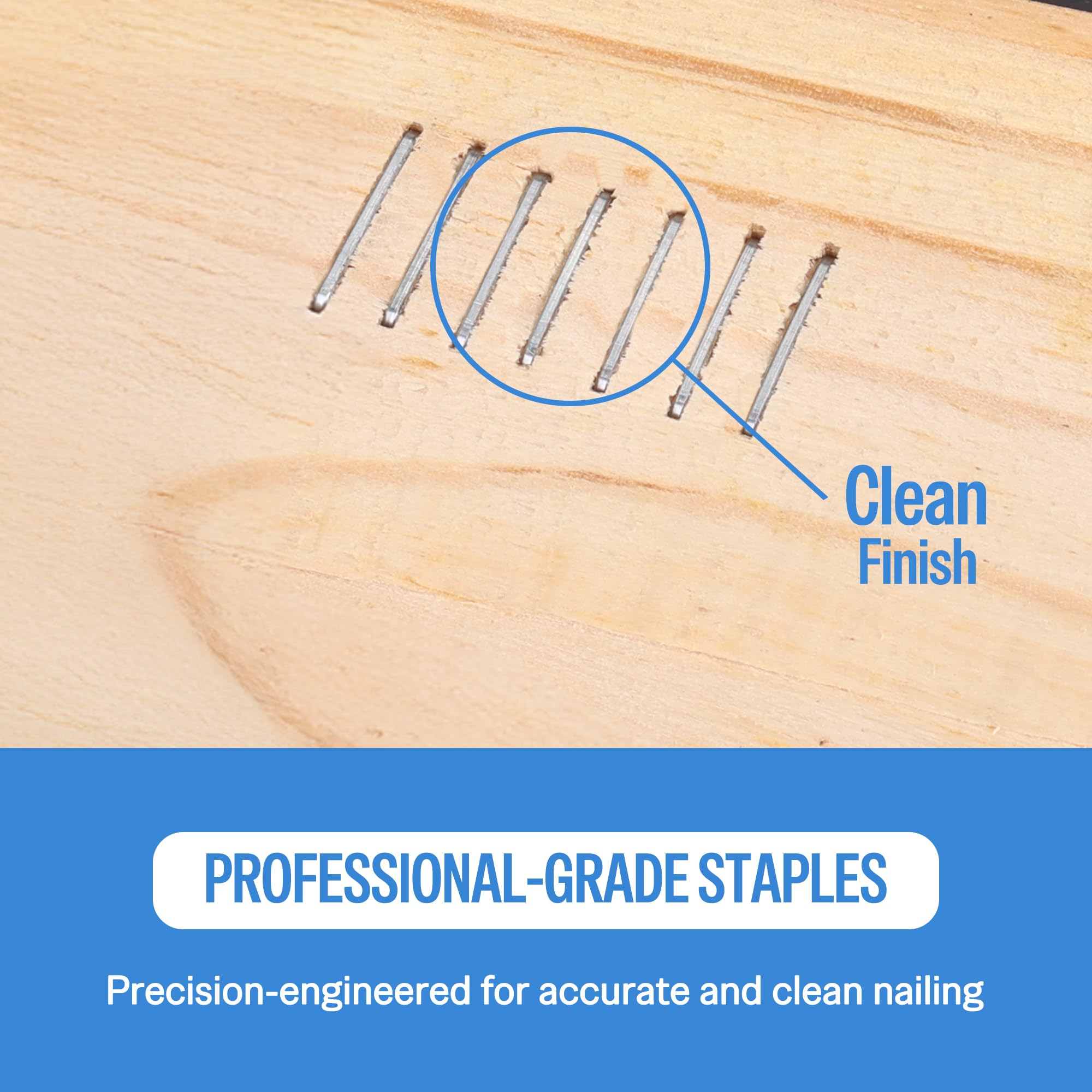 meite 21 Gauge 1/2-Inch Crown with 1/2-Inch Length Upholstery Staples Galvanized Fine Wire Staples Compatible for MT8016 Stapler (10 Boxes)