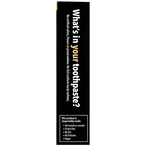 The Natural Dentist Charcoal Whitening Fluoride Toothpaste, Cocomint Flavor, 5 Ounce Tube