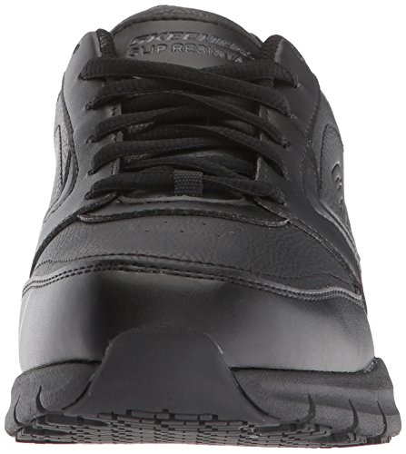 Skechers womens Nampa-wyola Food Service Shoe, Black Polyurethane, 8 US
