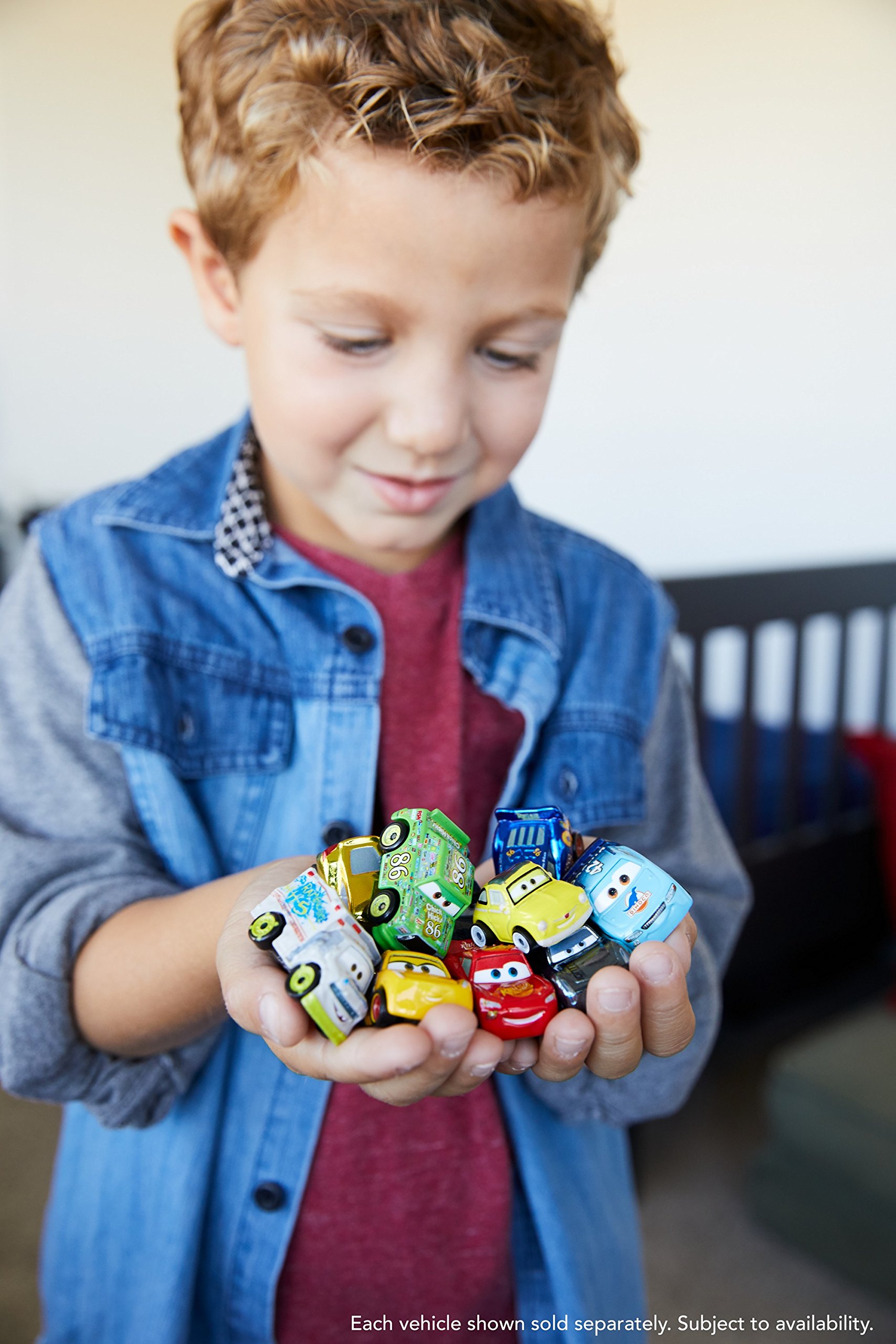 Disney Car Toys Mini Racers Vehicles, 3 Pack - Mater, Ramone, Red Exclusive