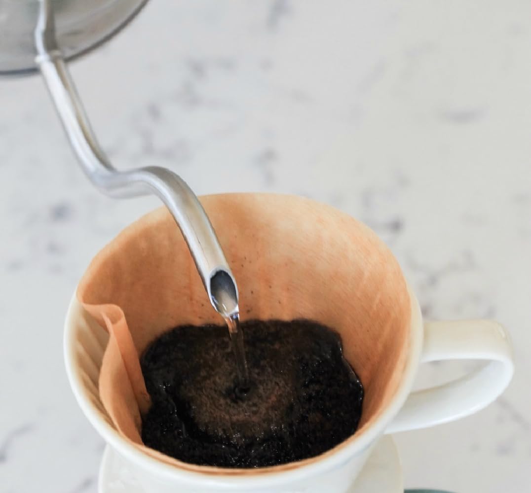 Black Lab Coffee Pour Over Single Cup Ceramic Brewer with Melitta Filters by Simply Charmed (Black Lab)