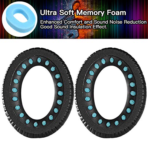 QC35 Replacement Pads Parts QC35 ii Earpads Ear Cushion Accessories Compatible with QuietComfort 35 II QuietComfort 35 (Series I) Wireless Gaming Headset.(Black)