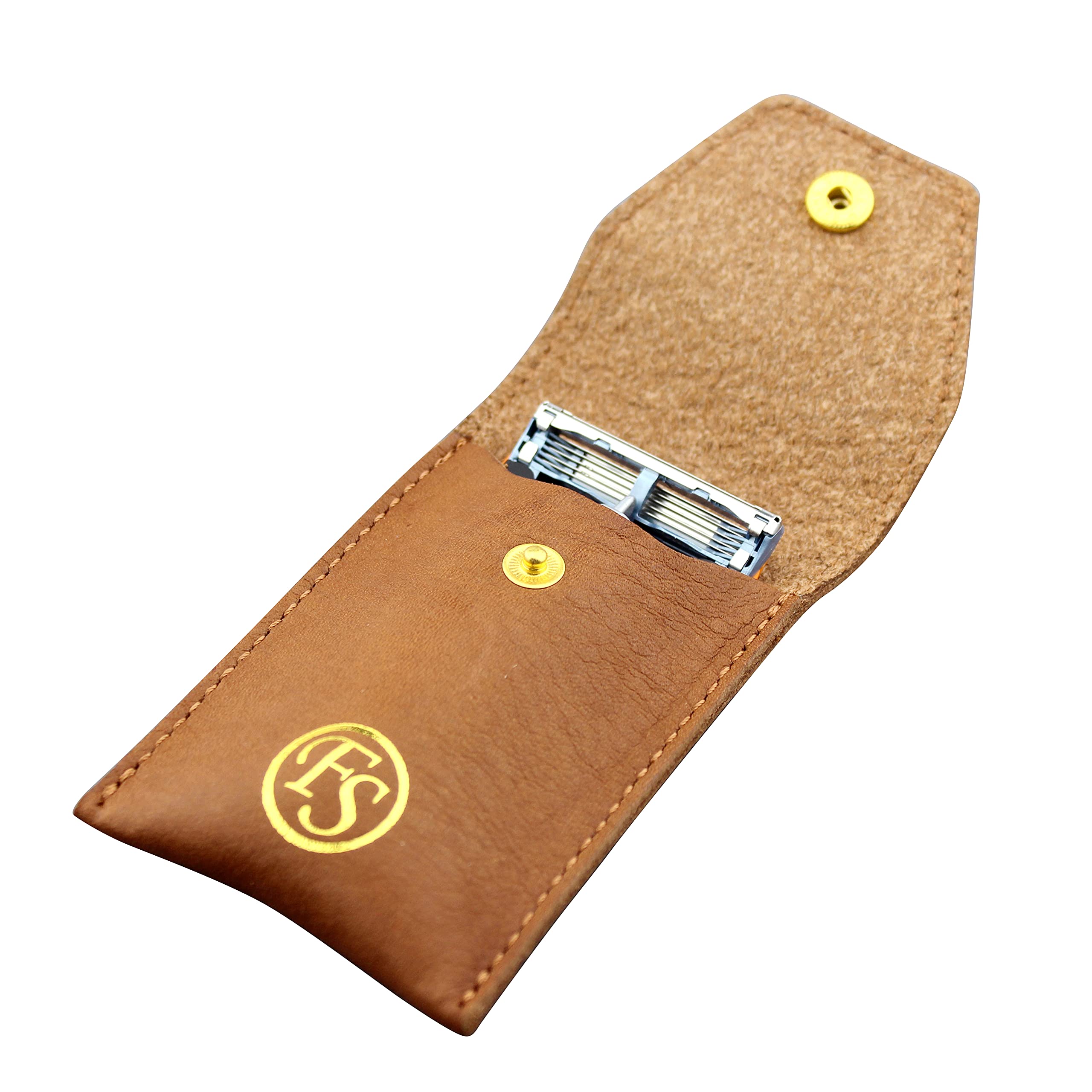 Men's Mini Handle Protable Travel Shaving Razor Wallet Razor Razor W/ Travel Case
