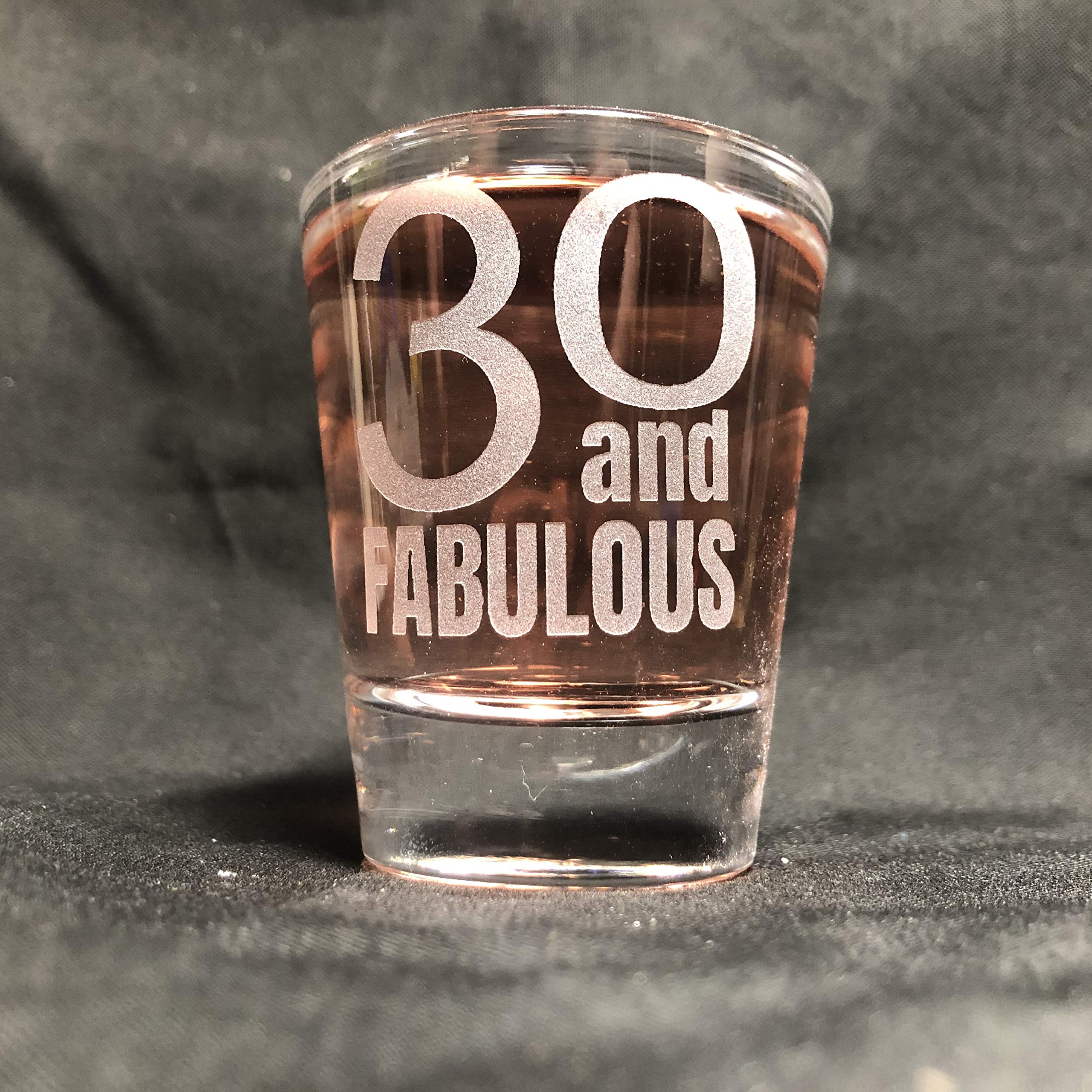 Alankathy Mugs Shot glass for birthday and fabulous sexy lady ladies mom mother girl friend co worker (30 yrs old)