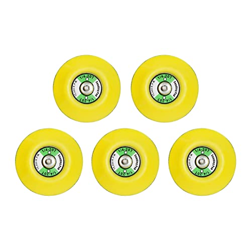 Valianto 5Pcs 3-Inch Hook and Loop Backing Pad Sanding Pads for Dual Action Orbital Sanders, 1/4"-20 Thread | 15,000 RPM