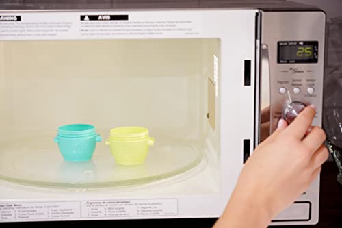 melii Snap & Go Baby Food Storage Containers with lids, Snack Containers, Freezer safe - Set of 6, 2oz