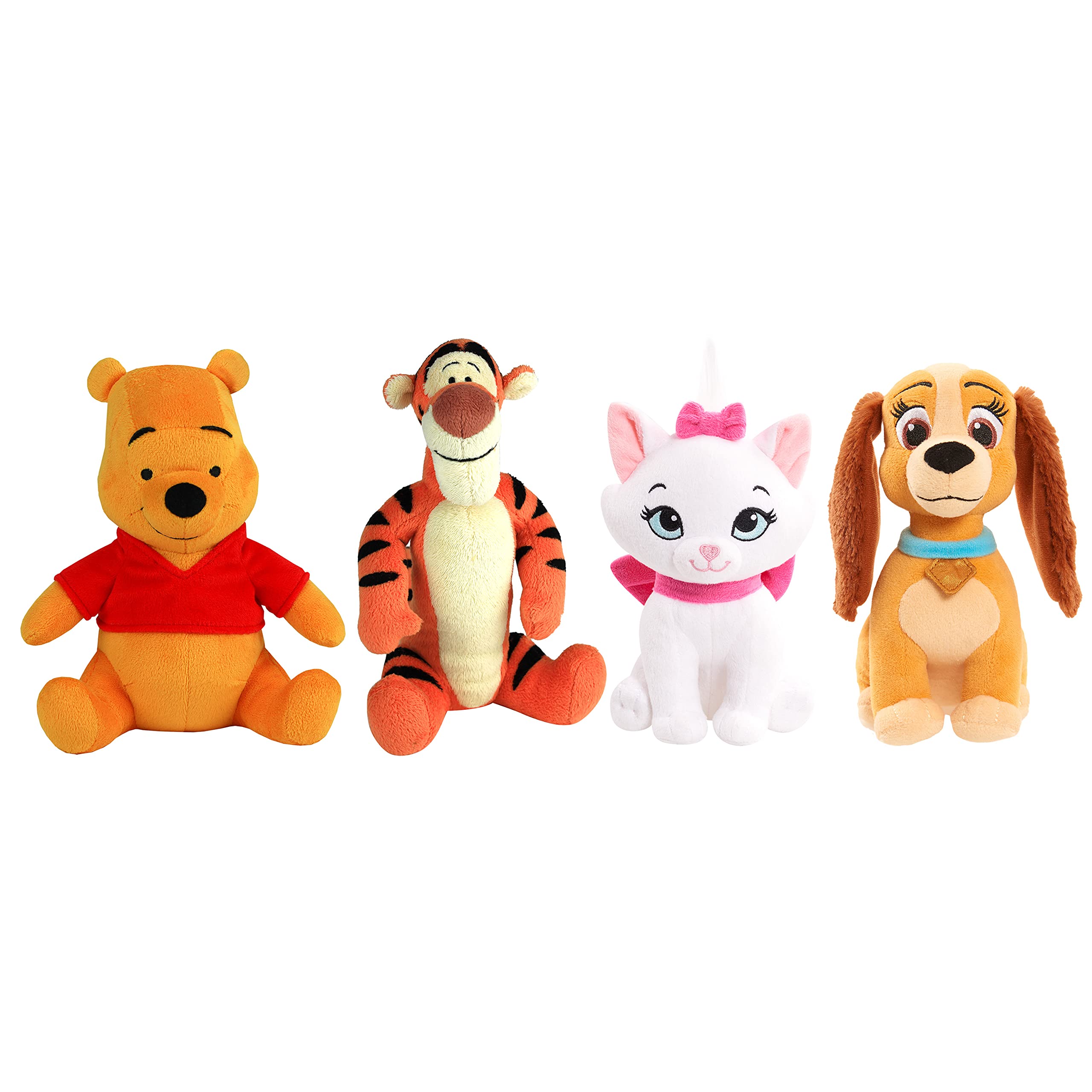 Disney Classics Bean 6.5-inch Small Plush Stuffed Animal, Marie, Cat, The Aristocats Plush, Kids Toys for Ages 2 Up by Just Play