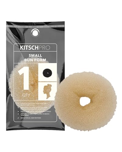 Kitsch Hair Magic Bun Maker for Kids - Small Donut for All Hair Types | Sock for Ballet Buns | 1pc (Blonde)