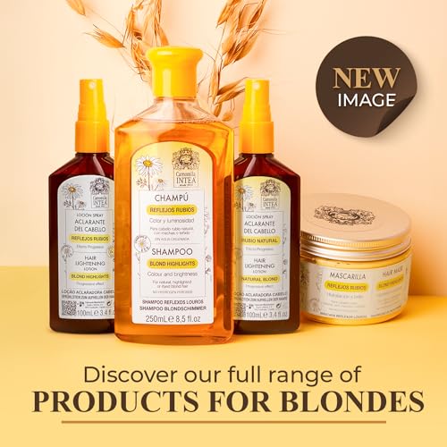 Intea Chamomile Shampoo - Premium Blonde Brightening Shampoo - Non-Ammonia, Easy Application for Natural or Dyed Hair - 8.5oz