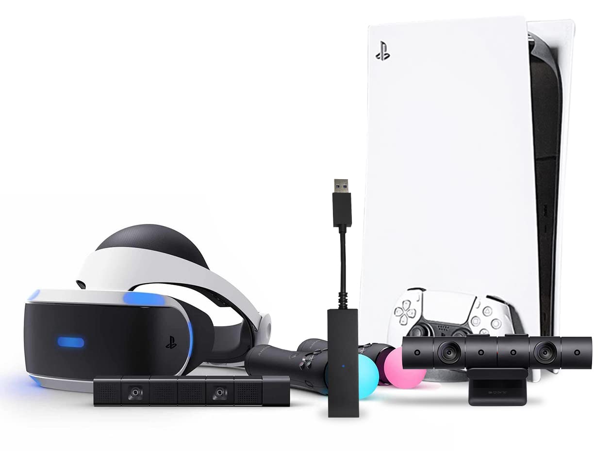 Lenpos PSVR Adapter for PS4 Camera Adapter Cable on PS5, Play PS VR on PS5 PlayStation 5, Converter Connecting Cable for PS4 PSVR to PS5 Console