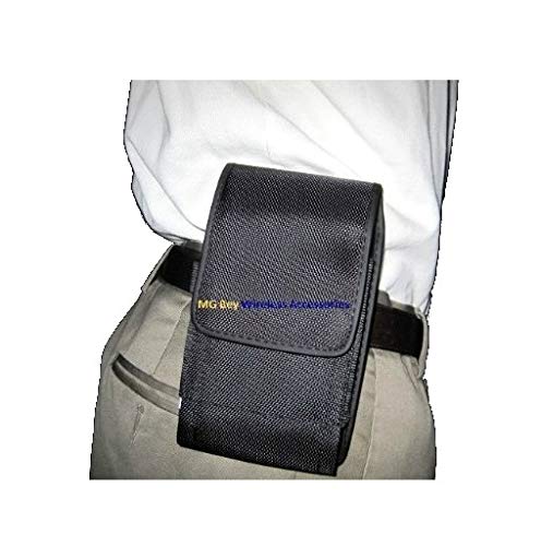 Mgbca Nylon, Tablet Sleeve Pouch, Extended Vertical Black Holster Pouch Case W/Fixed Belt Clip fits Amazon Kindle Fire 6.0 Inch 4th Gen Tablet
