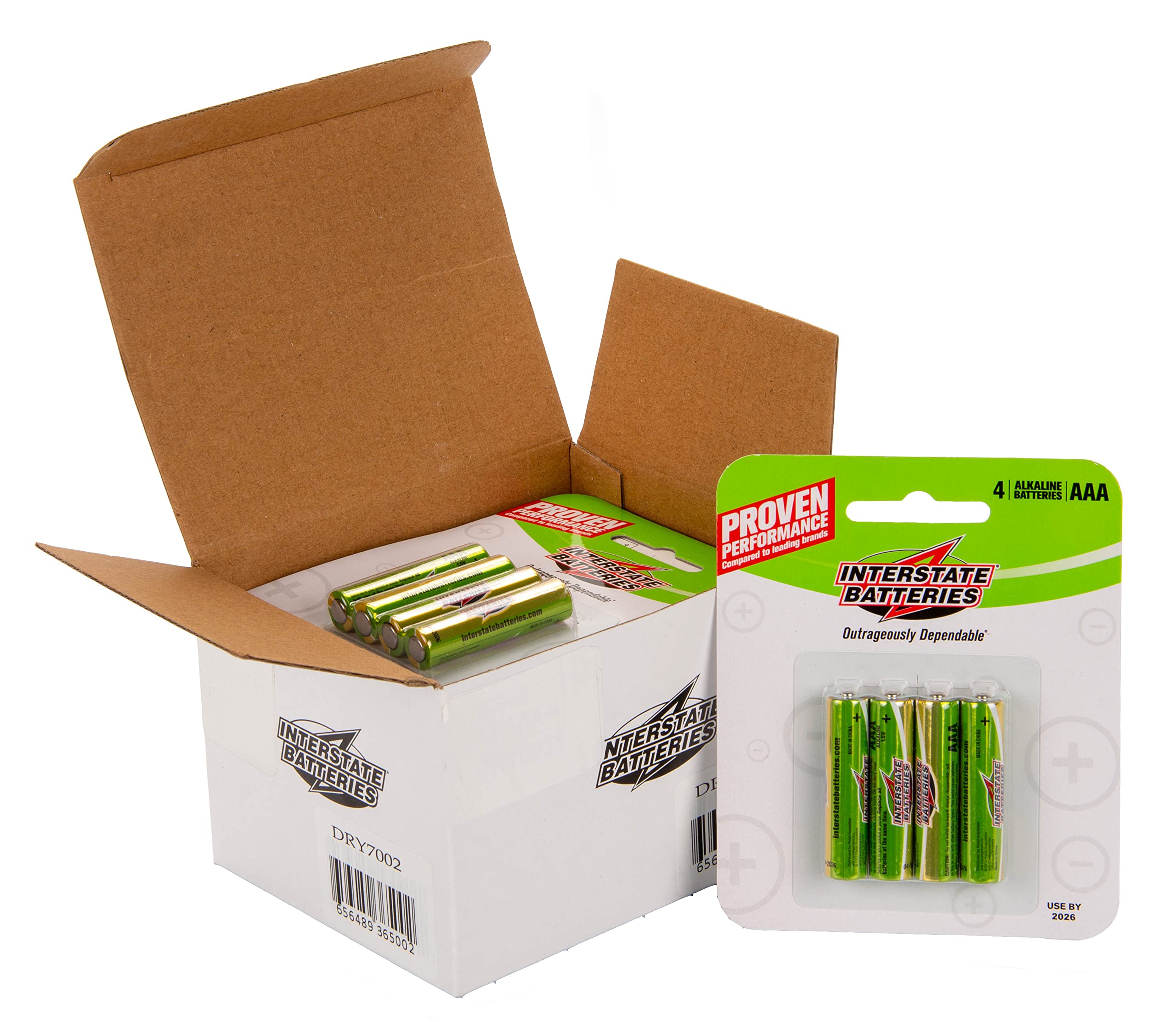 Interstate Batteries AAA Alkaline Battery (48 Pack) All-Purpose 1.5V High Performance Battery - Workaholic (DRY7002)