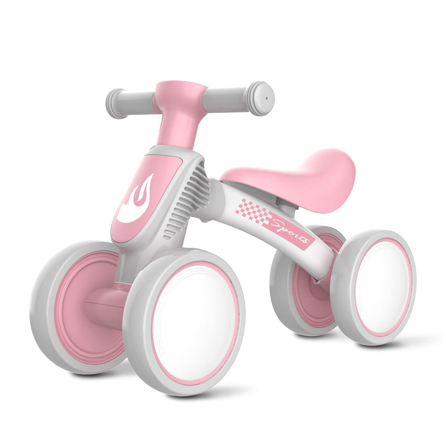 Baby Balance Bike Toys for 1 Year Old Girl Gifts, 10-36 Month Toddler Balance Bike, No Pedal 4 Silence Wheels & Soft Seat Pre-School First Riding Toys, 1st Birthday Gifts