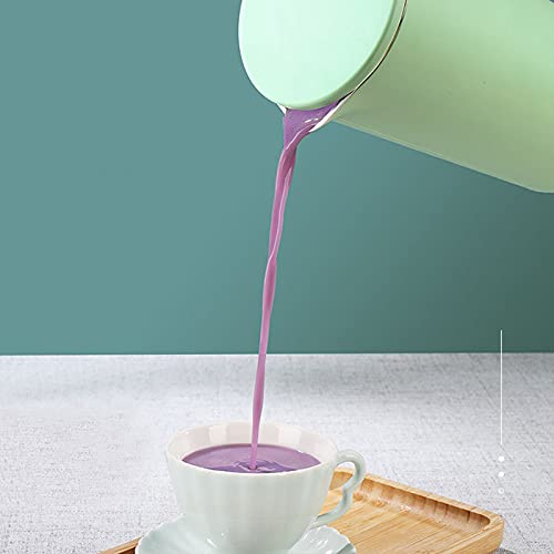 Irishom Soymilk Maker - 350mL Juicer Soy Milk Machine with Stainless Steel and Blade, Multi Cooker Mixer for Rice Cereal Boiling , US Plug 110V, Green