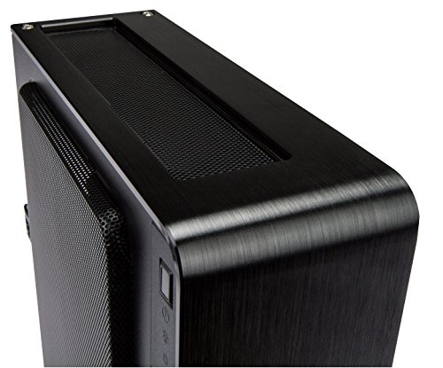 InWin Chopin SECC Mini-ITX Tower Case 150W Power Supply with 4 colors stickers inside, Black Aluminum
