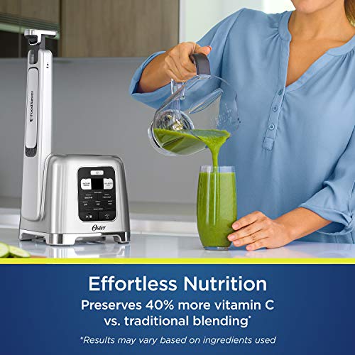 Oster BLSTAB-CB0-000 Blender with FoodSaver Vacuum Sealing System, Manual, Brushed Nickel