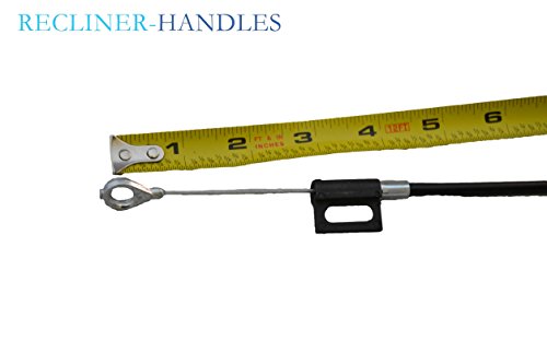 FR Flapper Recliner Handle Lazy Boy Compatible, 23" Cable, 3 1/8" Exposed Wire