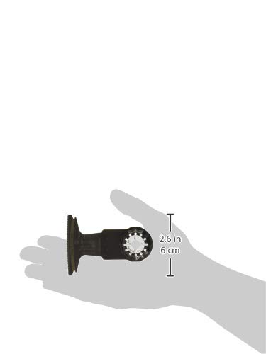 BOSCH OSL212F-10 10-Pack 2-1/2 In. Starlock Oscillating Multi Tool All Purpose Bi-Metal Plunge Cut Blades for Applications in Wood, Wood with Nails, Drywall, PVC, Metal (Nails and Staples)