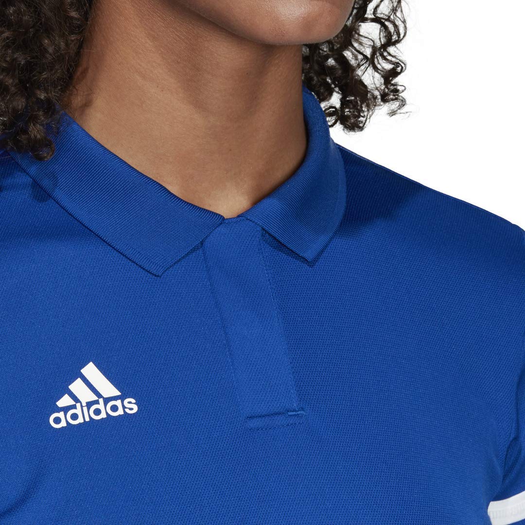 adidas Female Team 19 Polo Shirt, Team Royal Blue/White,L