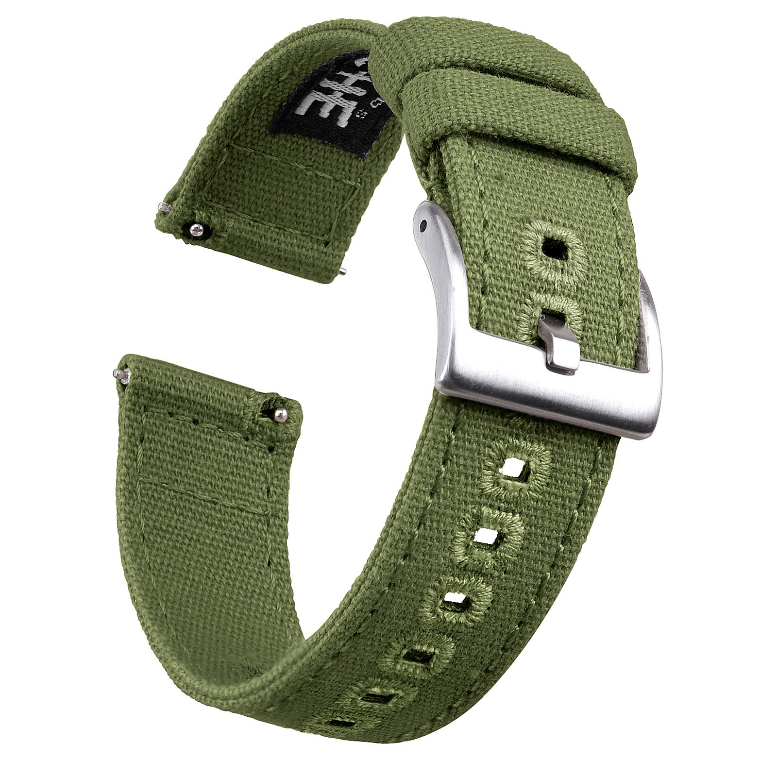 Ritche 20mm Canvas Wristbands Watch Bands for Omega x Swatch Moonswatch Replacement Quick Release Watch Straps for Men