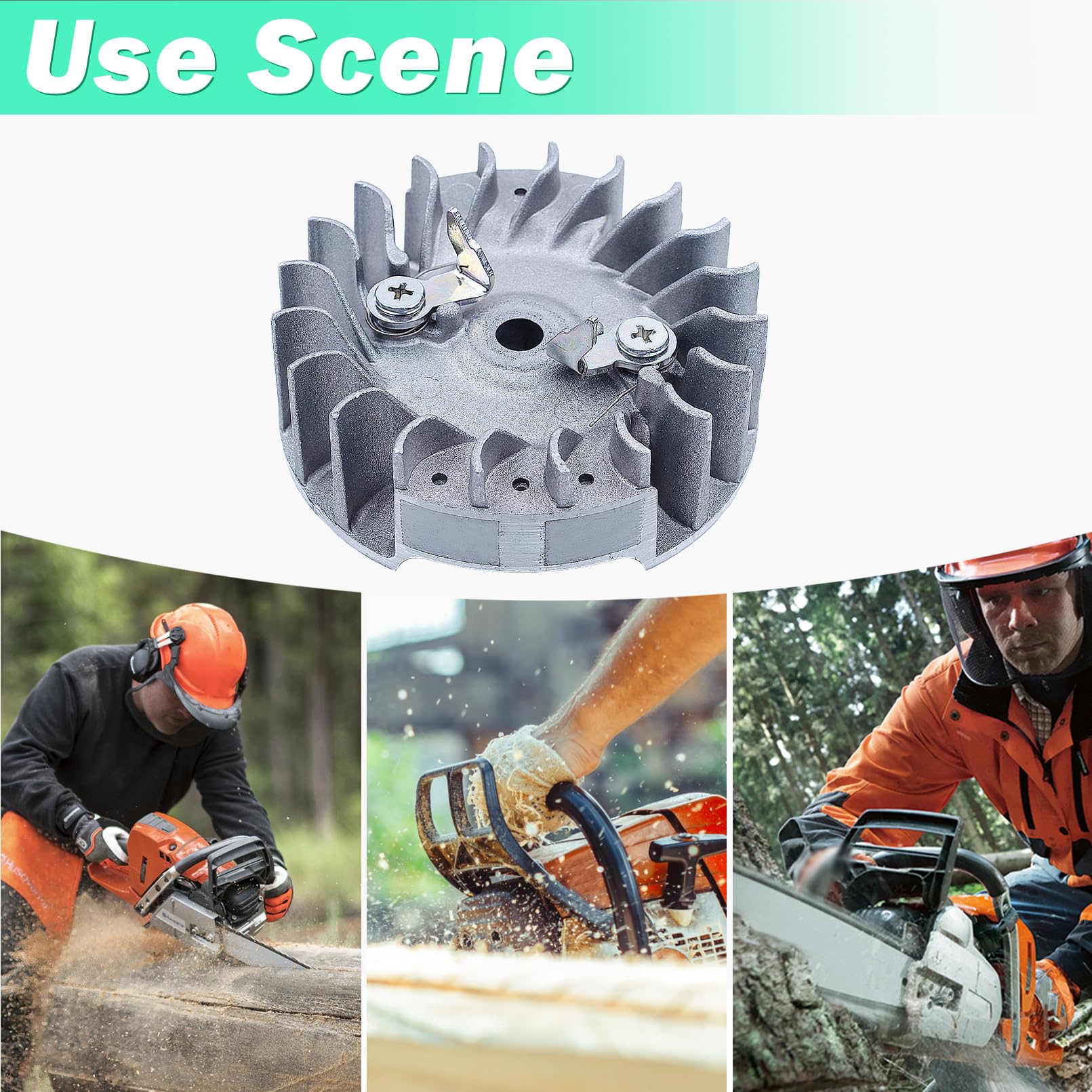 Adefol Flywheel Assembly for HUSQVARNA 445 445E 450 450E Gas Chainsaw #544 11 18-01