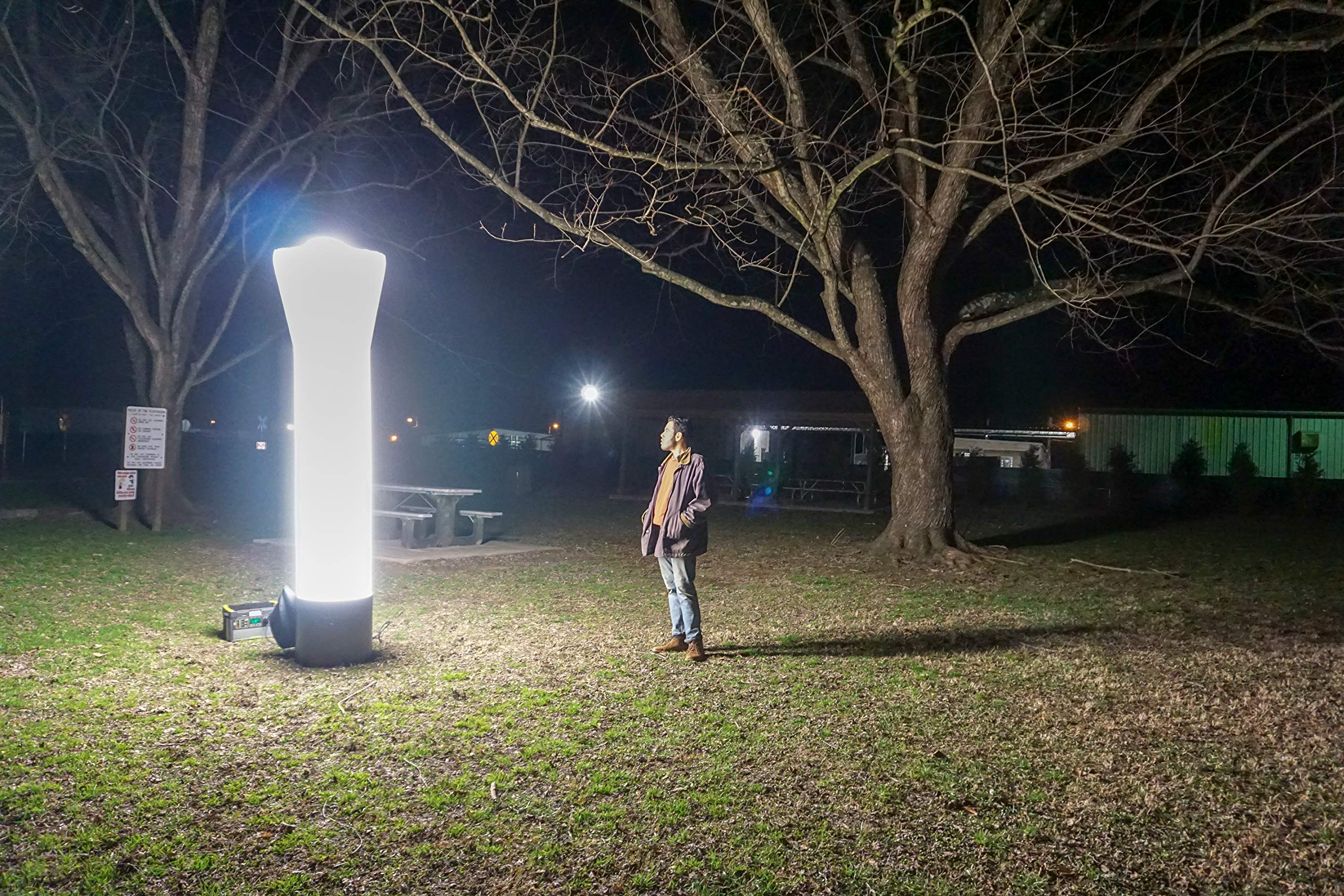 AirLight - 10ft Tall Inflatable LED Light Tower - Pro Level Area Lighting for Outdoor Events - 37,200 Lumens by LTA Projects