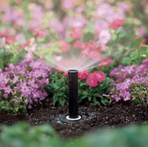 Rain Bird 1804HDS Professional Dual Spray Pop-Up Sprinkler, 180° Half Circle Pattern, 8' - 15' Spray Distance, 4" Pop-up Height
