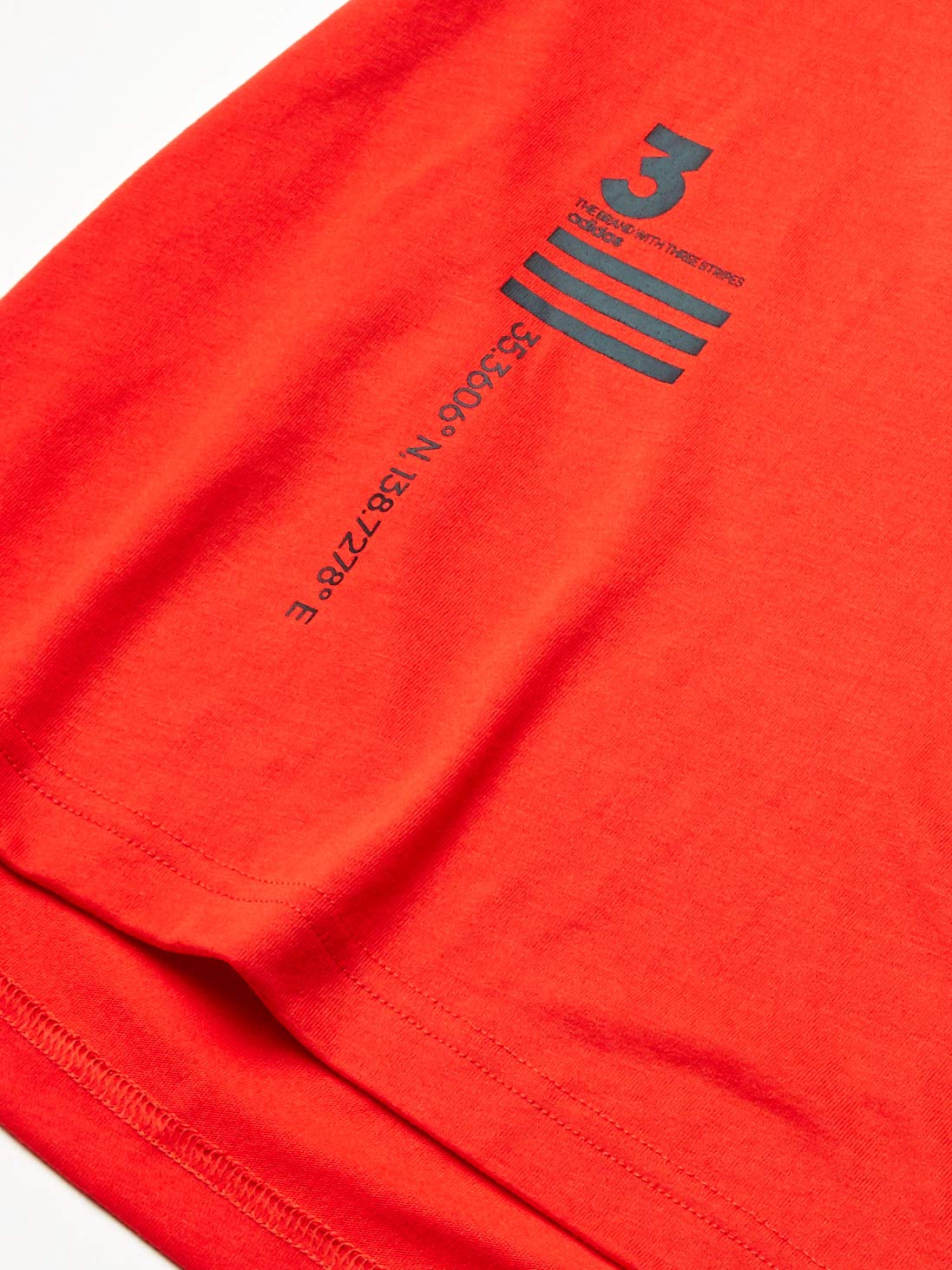 adidas Golf Adicross Graphic Tee, Red, Large