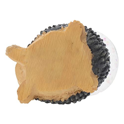 Elanze Designs Mommy and Baby Hedgehog Figurine 45MM Glitter Snow Globe Decoration