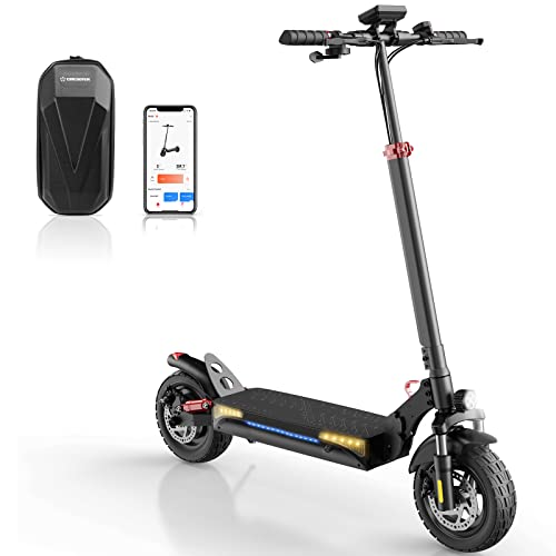 Circooter Mate Electric Scooter Adult with APP, 440LBS Max Load, 800W Motor, 28 Mph Top Speed, 25 Miles Max Range, 10 inches All Terrain Tires Off Road Scooter Electric with Storage Bag for Adult