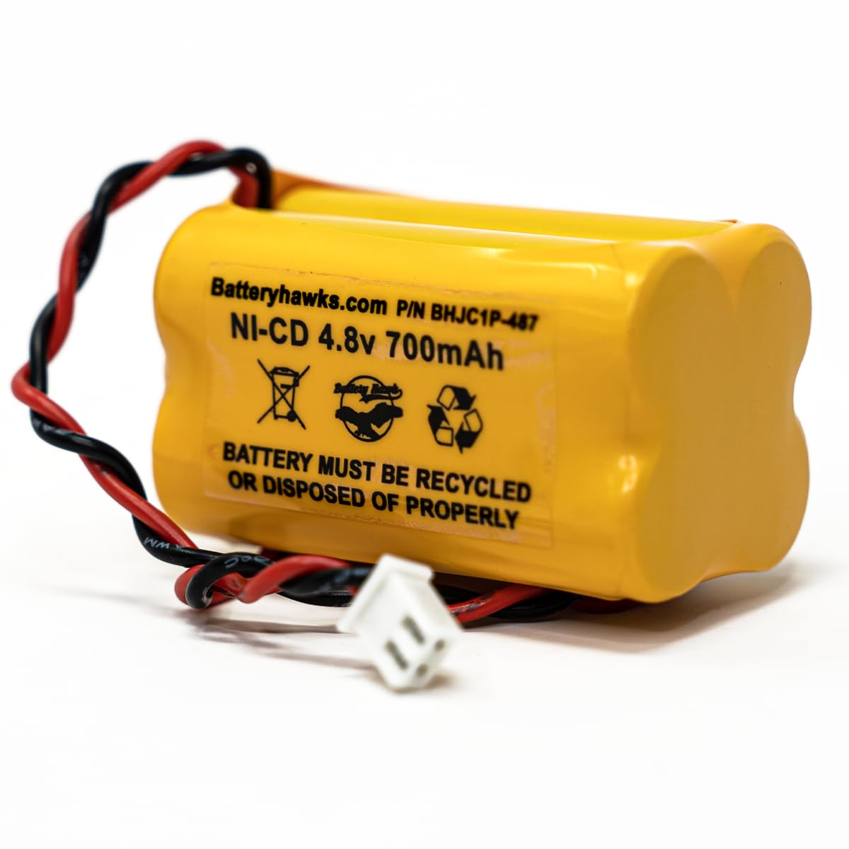 Battery Hawk (4 Pack) Ni-CD Unitech AA500MAH BL93NC487 DAA700MAH4.8V BST 4.8v 700mAh D-AA500mAh AA600mAh ELB-B006
