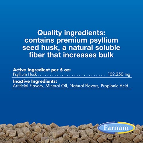 Farnam Sand Clear for Horses Natural Psyllium Crumbles, Veterinarian recommended to support the removal of sand & dirt from the ventral colon, 3 lbs., 9 scoops
