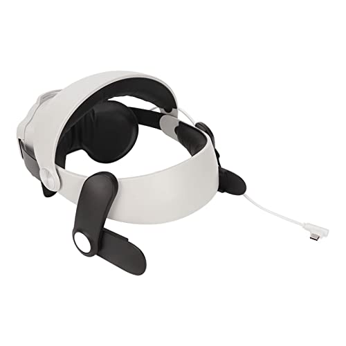 Battery Pack Head Strap for Quest 2, VR Head Strap Removable Sponge and ABS VR Headband for OculusQuest 2 Entertainment, 5300mAh Large Capacity Battery