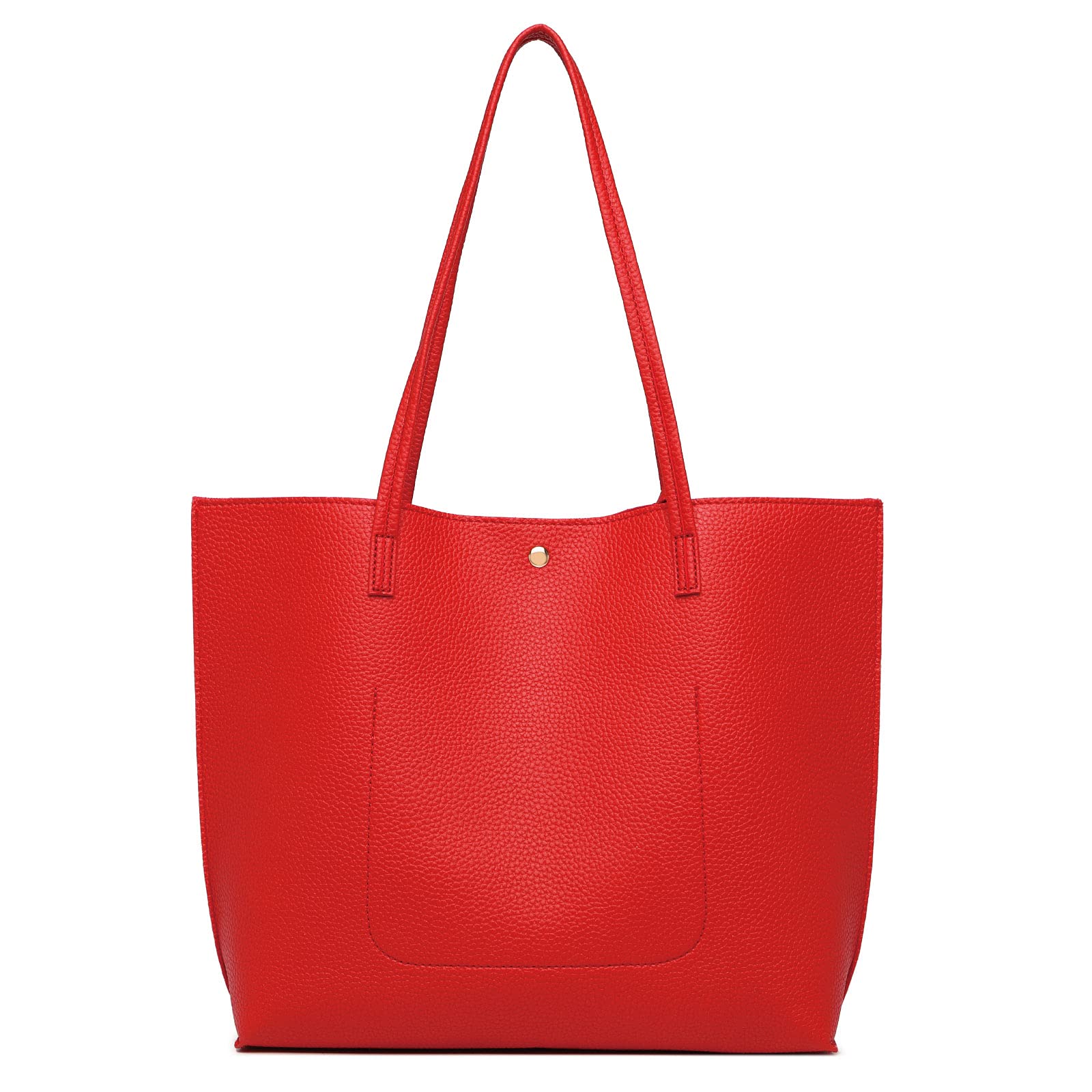 Lieseh Women's Bohemian Tote Bag for Shoulder and Hand with Inner Pocket (Bright Red Ribbon)