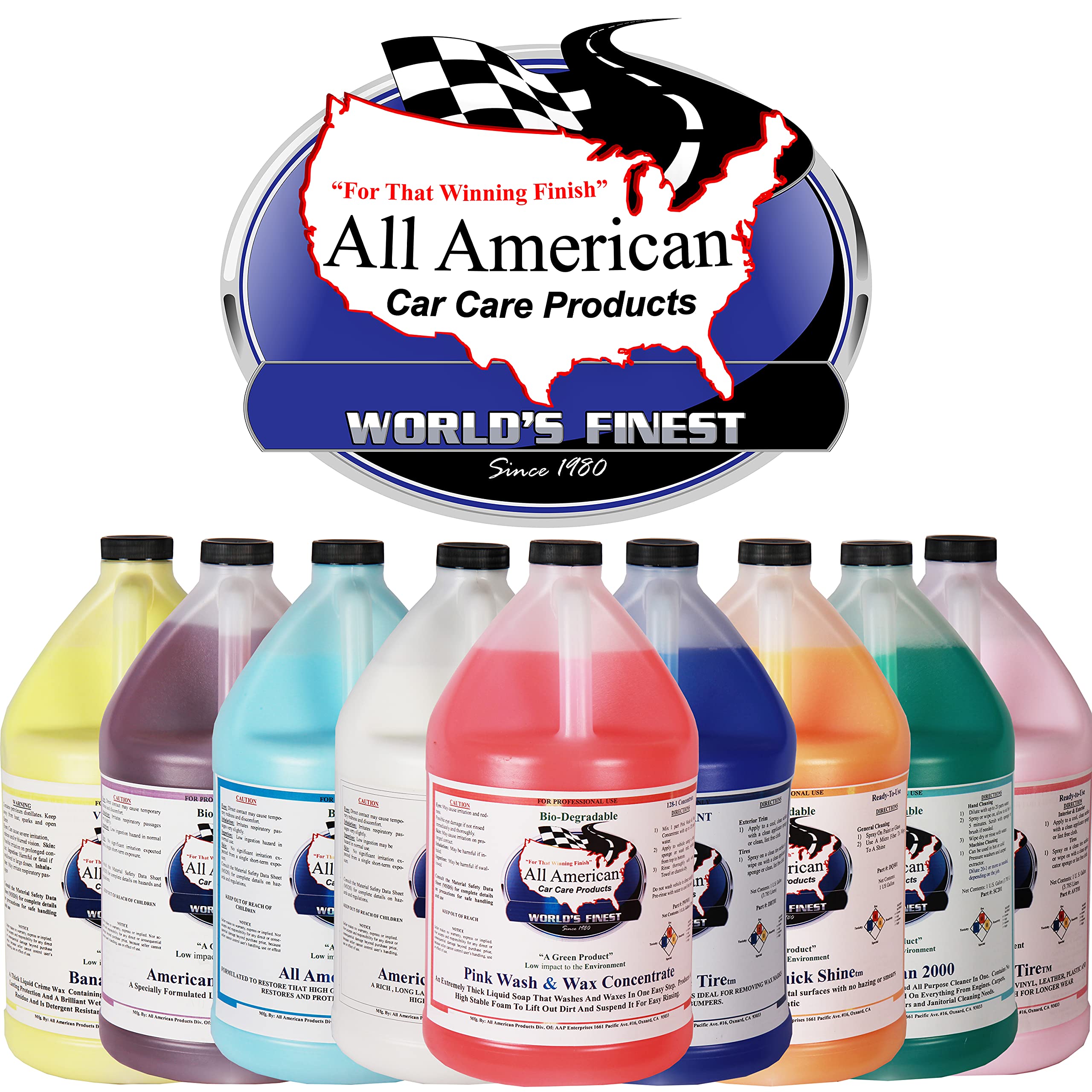 All American Car Care Products Pink Wash & Wax Concentrate (1 Gallon)
