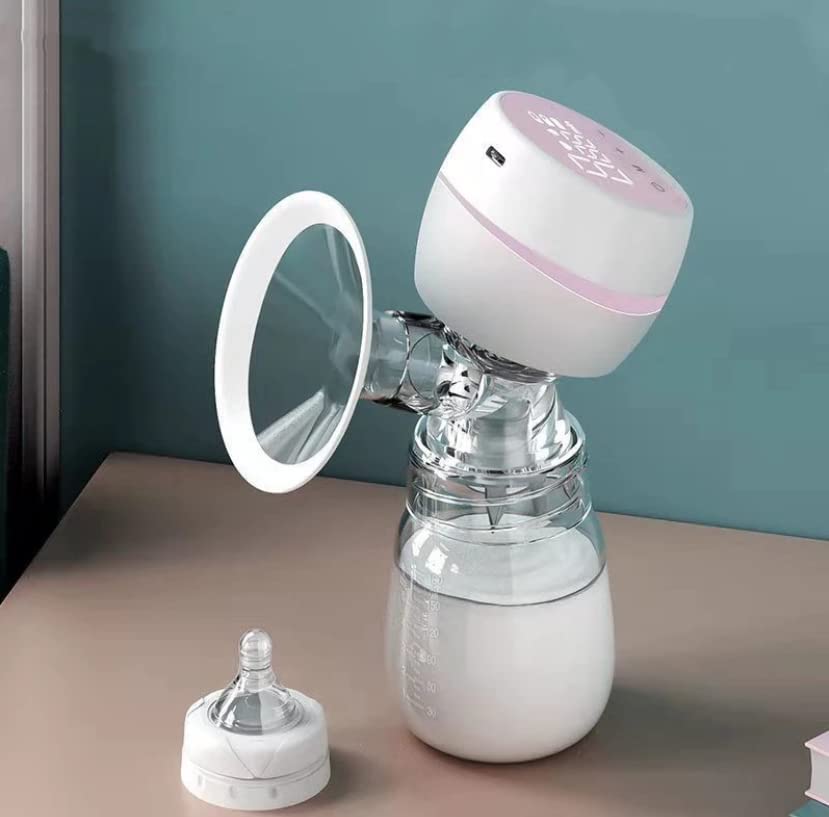 Electric Breast Pump with 10 Breastmilk Storage Bags, All-in-one Automatic Electric Breast Pump Painless Breast Massager,3 Modes, 9 Levels,Portable Breast Pump Strong Suction Power, Quiet, Pain Free