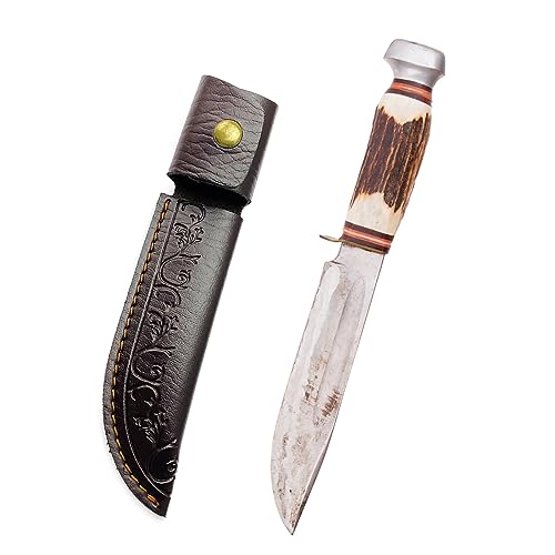 BOGEEL Pocket Sheath Handmade Pouches Leathers Holsters Straight Holder Outdoor Carry Sheath Tool Easy to Use