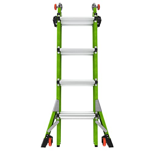 Little Giant Ladder Systems Dark Horse 2.0, M17, 17ft, Multi-Position Ladder, Fiberglass, Type 1A, 300 lbs Weight Rating, (16117-001)