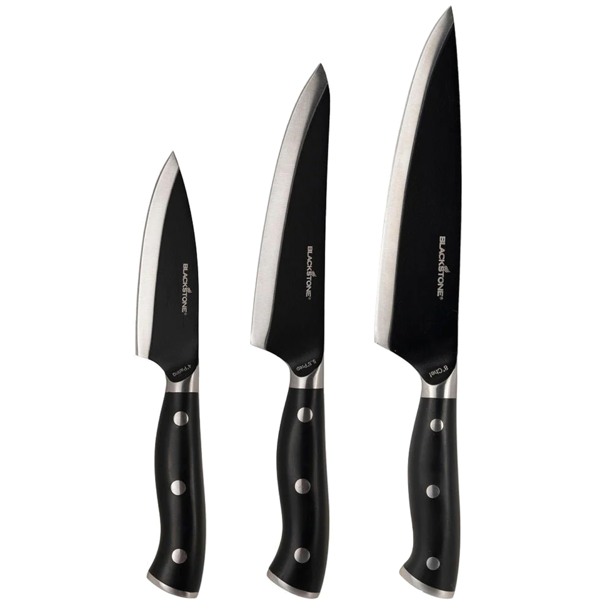 BLACKSTONE Knife Set Cutting Board, Accessories Kit, Includes 4 Piece Steak Knife Set, 3 Piece Knife Set, Griddle Cutting Board Reusable Gloves