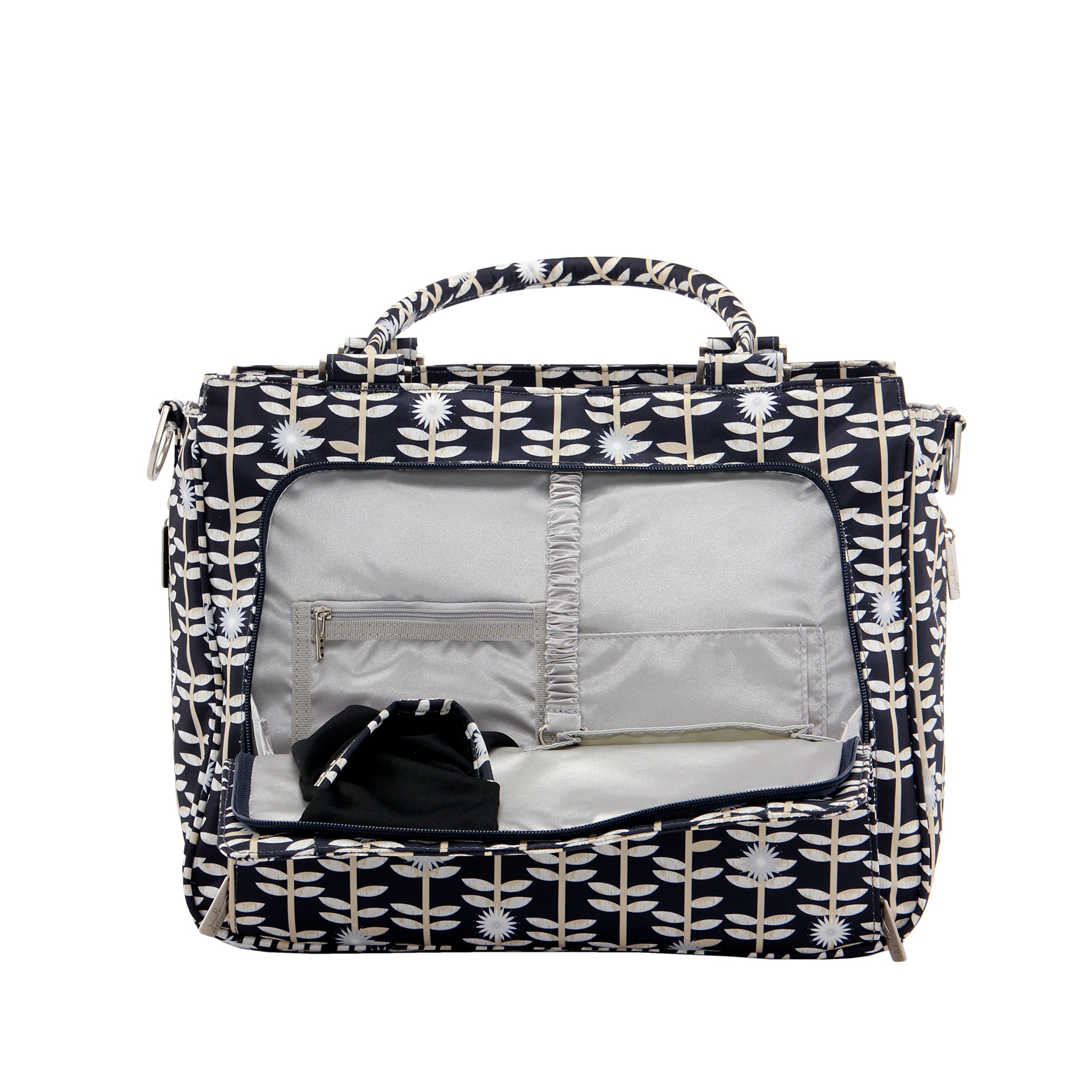 JuJuBe Be Classy Structured Multi-Functional Diaper Bag/Purse, Classic Collection - Dandy Lines