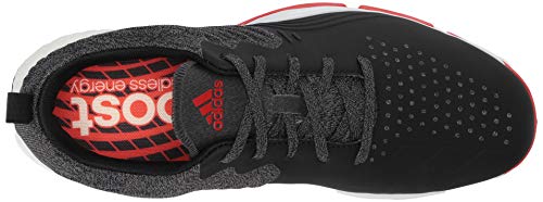 adidas Men's Adipower 4ORGED S Golf Shoe, core Black/red/FTWR White, 9 M US