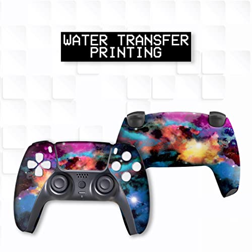 BABY CUDDLE BOX Galaxy Custom PS-5 Controller Wireless compatible with Play-Station 5 Console by BCB Controllers | Proudly Customized in USA with Permanent HYDRO-DIP Printing (NOT JUST A SKIN)