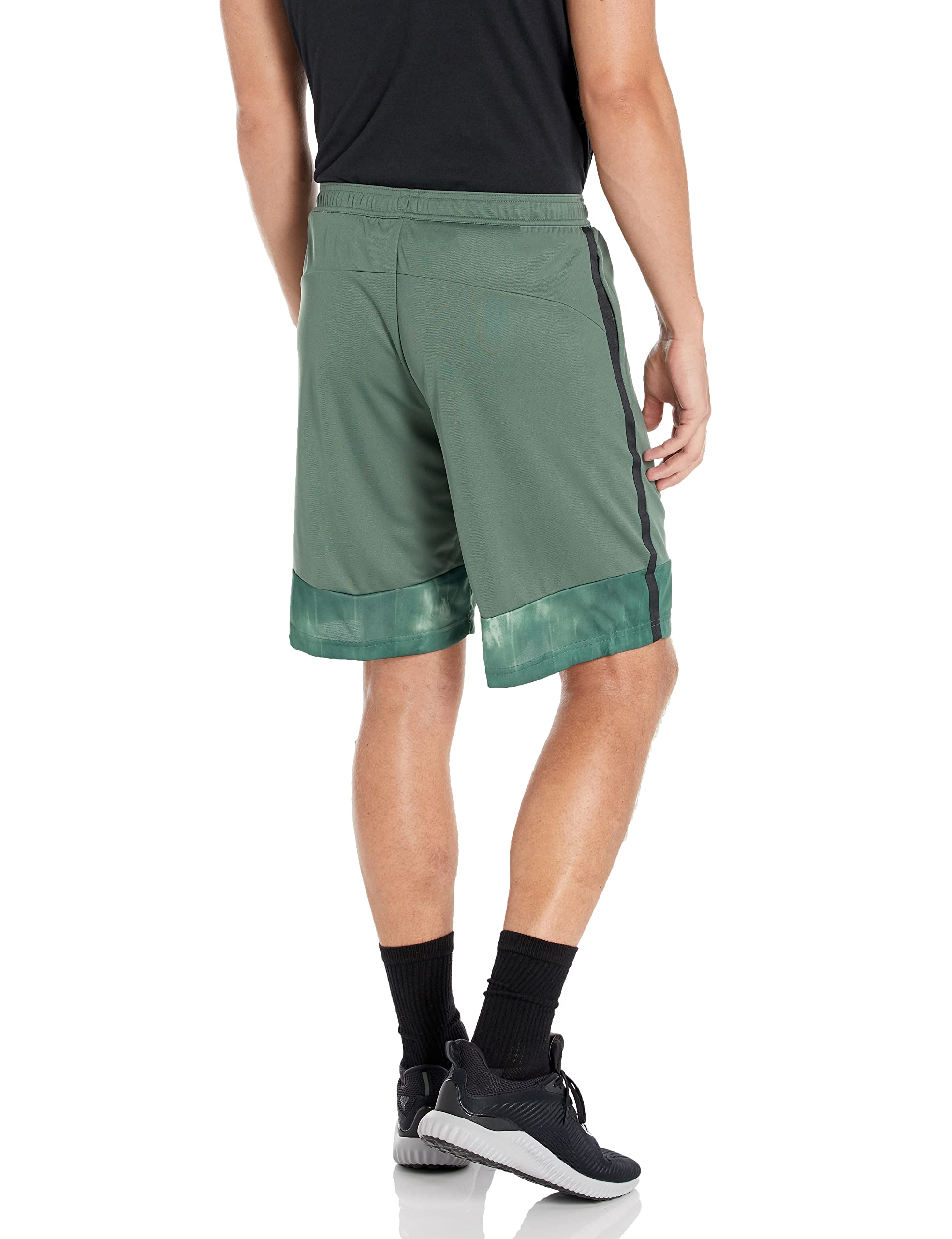 adidas Men's AEROREADY Workout Chalk Printed Training Shorts, Green Oxide/Black, XX-Large
