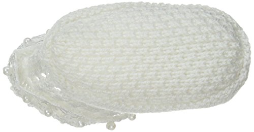 Jefferies Socks Baby Girls' Newborn Daisy Pearl Bootie, White
