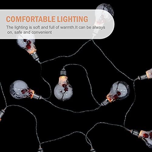 ibasenice LED String Lamp Lightbulb String Light Festival Fairy Light Holiday Party Hanging Light Decoration for Home Garden Yard Lawn