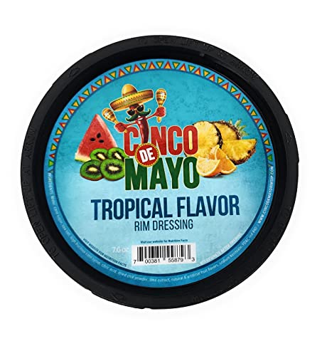 Cinco de Mayo Tropical Rim Dip Cocktail Rim Dressing (1 x 7.6 oz. Container)
