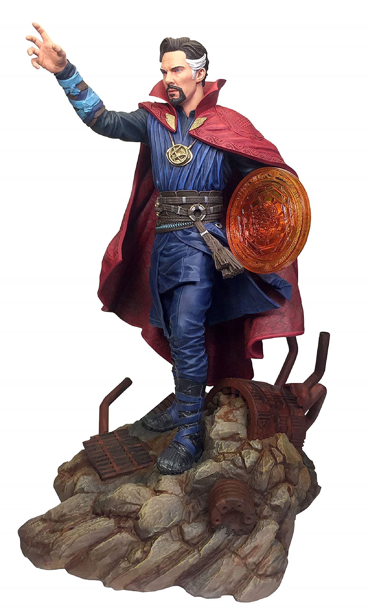 DIAMOND SELECT TOYS Marvel Gallery: Avengers Infinity War Movie Doctor Strange PVC Diorama Figure, Blue