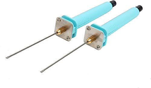 YaeTek 2 Pcs Foam Cutter Electric Cutting Machine Pen 100V-240V 15W Craft Hot Knife 10CM Styrofoam Cutting Pen with Electronic Voltage Transformer Adaptor, 2 x Foam Pen Cutters