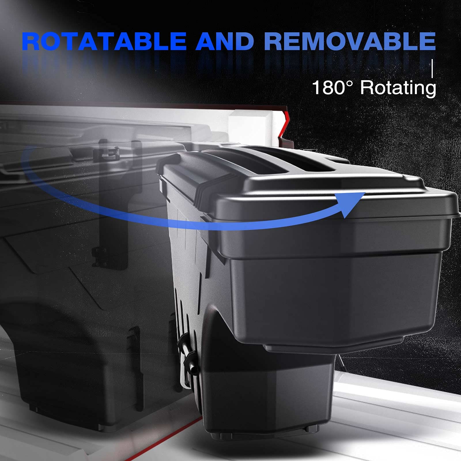 A-Premium Lockable Truck Bed Storage Box Case Tool Box Compatible with Ford F-150 F150 1997-2014 F-150 F150 Heritage 2004 Left Driver Side